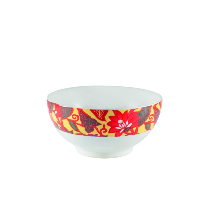 Batik Jawa Manis Red Orange Bowl - Kopin | Tableware Company Indonesia