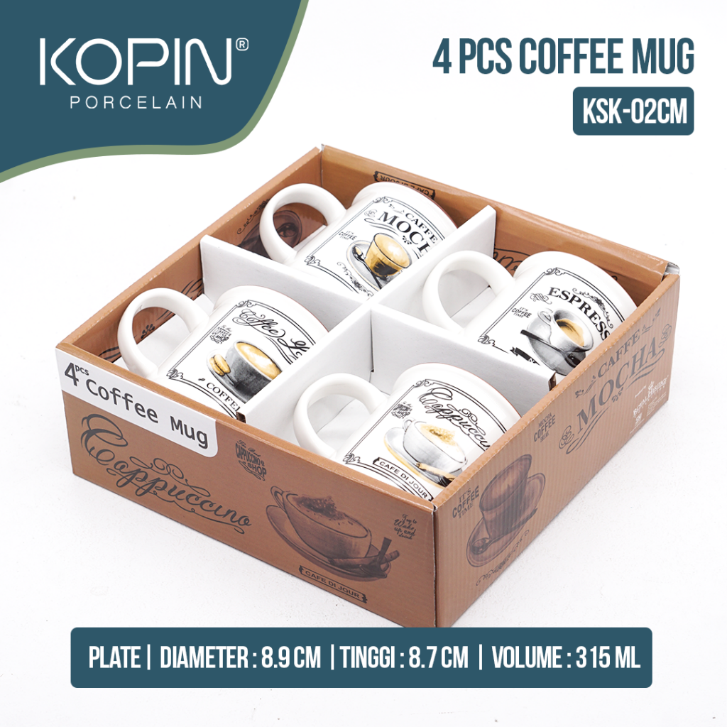 KOPIN - Coffee Mug Asst Set Porcelain 295ml - Kopin | Tableware Company ...